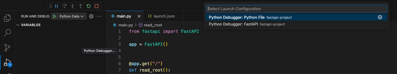 How to debug a python fastapi using vscode – Pratap Sharma